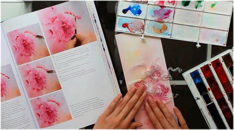 Рисуем гвоздики пищевой пленкой пошаговый мастер класс рисования акварелью от Джин Хейнс Блог