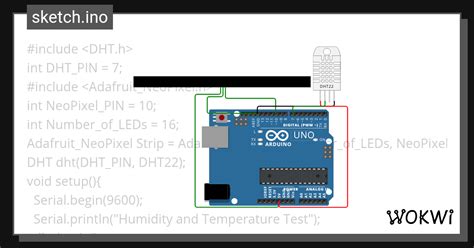 Environment Triggered Neopixel Strip Wokwi Esp32 Stm32 Arduino Simulator