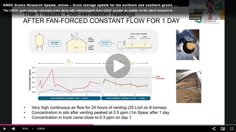 Grdc Grains Research Update Online Grain Storage Update For The Northern And Southern Regions