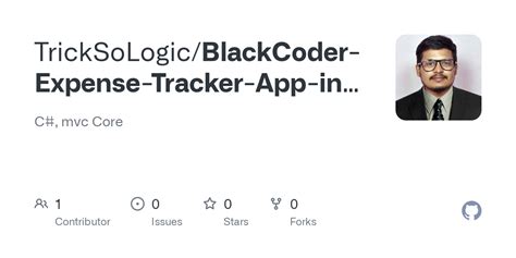 GitHub TrickSoLogic BlackCoder Expense Tracker App In Asp Net Core
