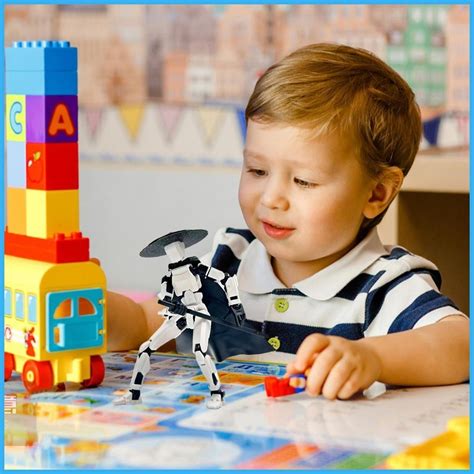 3d Printed Action Figure Multi Jointed Movable Robot Action Figures Toys Posable Desktop Sensory