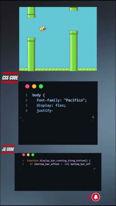 Flappy Bird Game Using Html Css Javascript Programming Gaming Coding