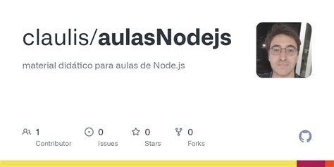 Github Claulis Aulasnodejs Material Did Tico Para Aulas De Node Js