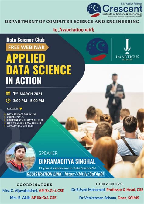 cse data science club webinar on applied data science in action b