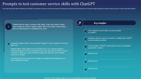 Prompts To Test Customer Service Skills With Chatgpt Integrating