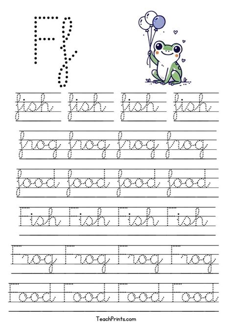 Cursive F Worksheet Cursive Words Starting With F K5 Learning
