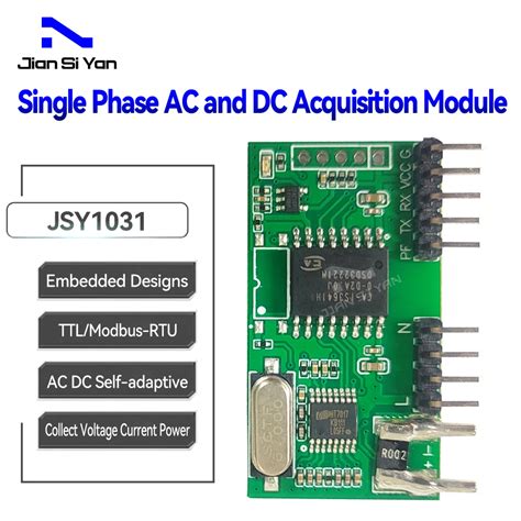 Ttl Modbus Rtu Pin Connector Single Phase Volt Amp Smart Electricity
