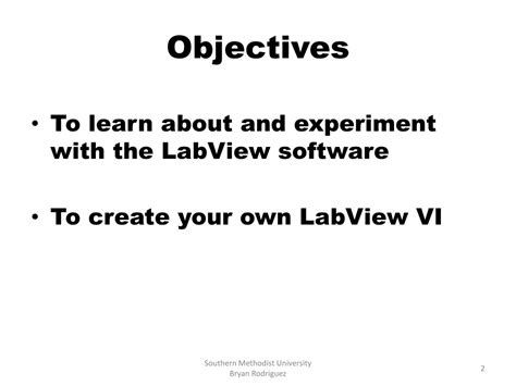 Ppt Labview Introduction Smu Lab Experiment Guide Powerpoint