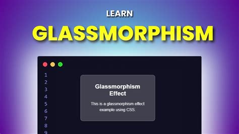 Create A Stunning Glassmorphism Effect In 3 Mins With Only Html And Css