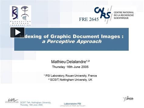 Ppt Indexing Of Graphic Document Images A Perceptive Approach