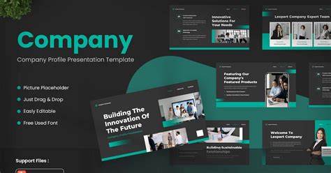 Шаблон Powerpoint для профиля компании Шаблоны презентаций Включая маркетинг и компания