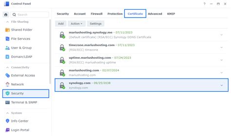 Synology Default Certificate Marius Hosting
