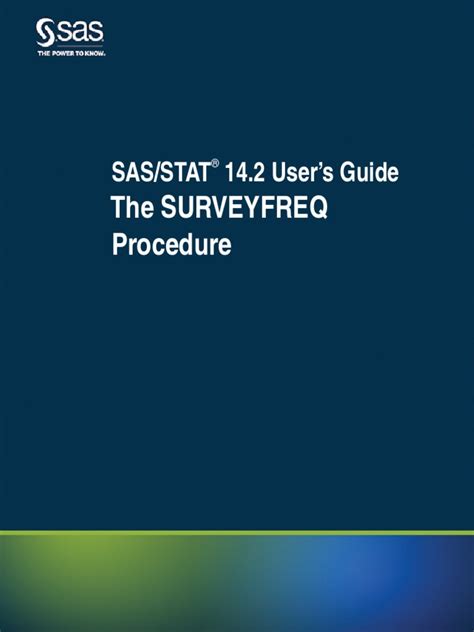 Sas Surveyfreq Material Pdf Resampling Statistics Sampling