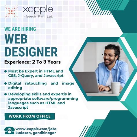 Web Designer Html Javascript Css Jquery Perks 5daysworking Lunchfromoffice