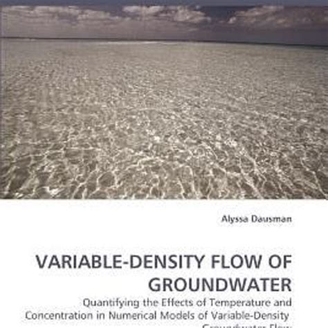 Variable Density Flow Of Groundwater百度百科