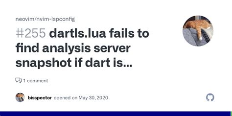 Dartlslua Fails To Find Analysis Server Snapshot If Dart Is Installed