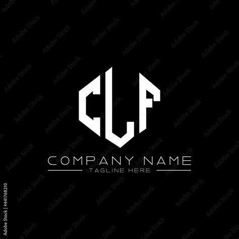 Clf Letter Logo Design With Polygon Shape Clf Polygon Logo Monogram