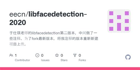 Github Eecn Libfacedetection Libfacedetection Fork