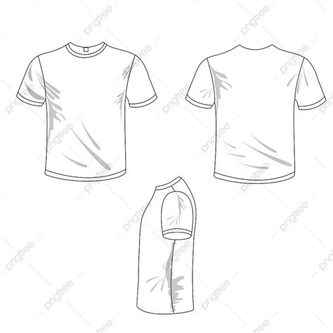 T Shirt Front Vector Art Png White T Shirt Template Front Vector Side Design Png Image For