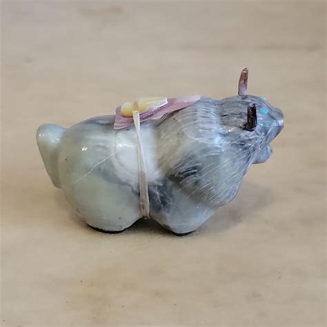 Delvin Leekya Picasso Marble Bison Buffalo Zuni Fetish Artofit