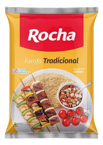 Farofa De Mandioca Tradicional Rocha Alimentos 1kg Mercadolivre