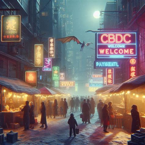 Premium Ai Image Winter Scene Small Town By Night Vendor And Shops