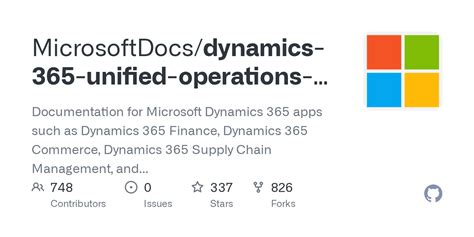 Dynamics 365 Unified Operations Publicarticlessupply Chainsales