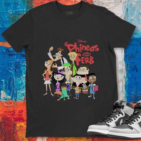Phineas And Ferb Funny Cartoon Disney Unisex Tee T Sh Gem
