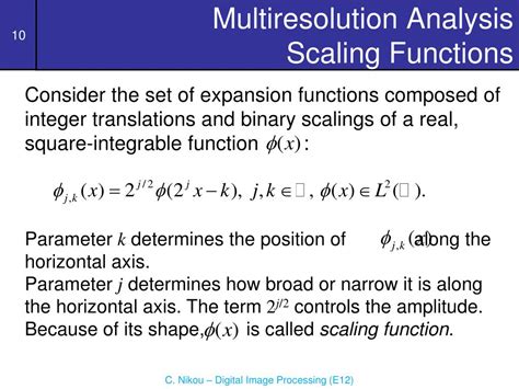 Ppt Wavelets And Multiresolution Processing Multiresolution Analysis