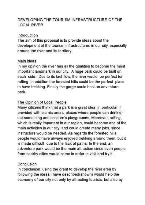 C1 Level Proposal Cae Exam Docsity