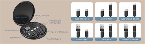 Amazon Com USB To USB C Adapter USB C Charging Cable Adapter Kit Contains Multiple OTG