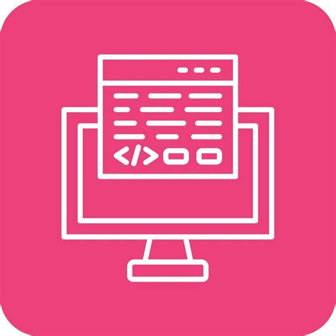 Programming Line Round Corner Background Icons 14724364 Vector Art At Vecteezy