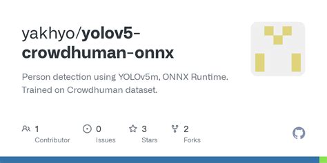 github yakhyo yolov5 crowdhuman onnx person detection using yolov5m