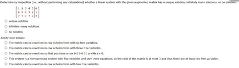 Solved Determine By Inspection I E Without Performing Any