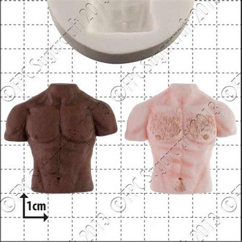 Six Pack Torso Cake Decorating Silicone Mould By Fpc Moulds