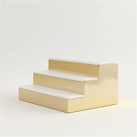 Tiered Step Staircase Modern White Free Photo Illustration Rawpixel