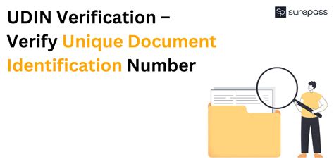 Udin Verification Verify Unique Document Identification Number Surepass