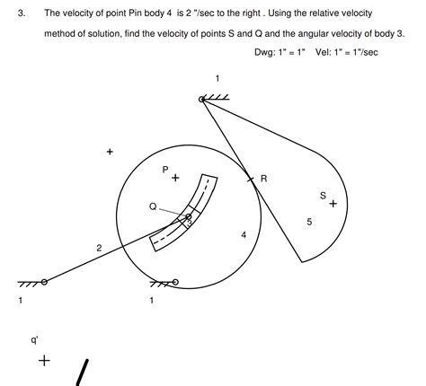 The Velocity Of Point P In Body 4 Is 2 Sec To The Chegg Com