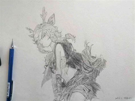 王者荣耀瑶皮肤素描画王者荣耀素描画皮肤大山谷图库