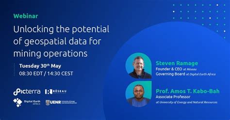 New Webinar Unlocking The Potential Of Geospatial Data For Mining Operations R Geospatial