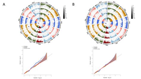 Concentric Circular Manhattan Plots Of Multi Environment Genome Wide