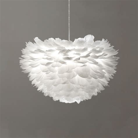 Ywxlight 로프트 현대 흰색 자연 거위 깃털 펜던트 조명 로맨틱 E27 E26 Led 펜던트 램프 홈 레스토랑 침실 거실 콜드 화이트