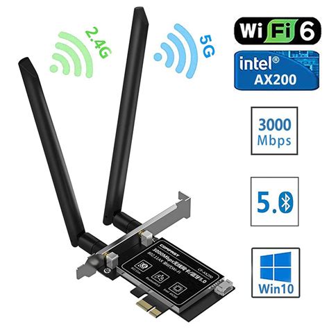 Wireless 3000mbps Pcie Dual Band Wi Fi 6 Adapter I Vicedeal