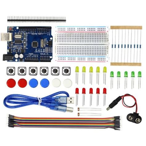 Jual Starter Kit Arduinouno Start Ter Breadboard Led Sensor Ldr Cahaya