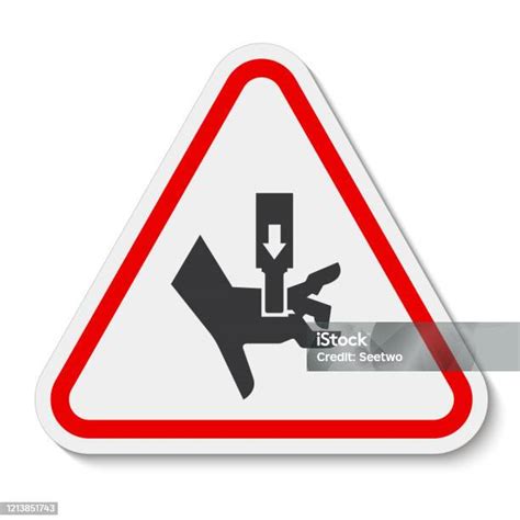 위 기호 기호에서 손 분쇄 힘이 흰색 배경에 격리 벡터 그림 Eps10 기계 부분에 대한 스톡 벡터 아트 및 기타 이미지 기계 부분 기어 기계 부분 꼬집기 Istock