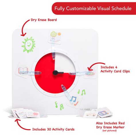 Time Timer® Original 8” Visual Scheduler For Autism