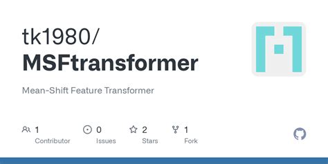 Github Tk1980msftransformer Mean Shift Feature Transformer