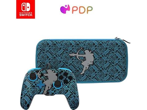 Pdp Rematch Glow Controller And Glow Travel Case For Nintendo Switch Sheikah Shoot 16 99