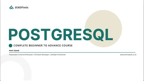 Complete Postgresql Tutorial Learn Everything Step By Step Youtube