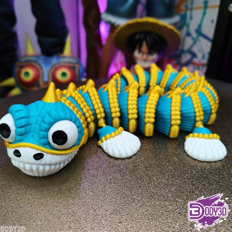 3d Printable Articulated Cute Eel By Body3d